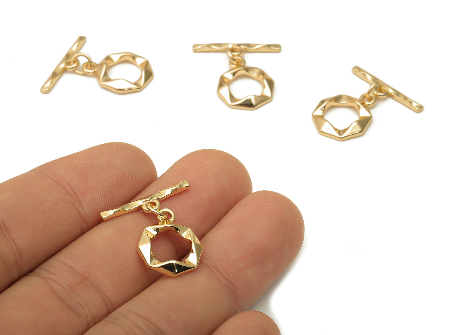 Brass Toggle Earring Clasp Brass Round Toggle Clasps Brass - Etsy