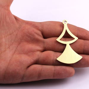 Aluminum Charms - Double Triangle Frame Shaped Pendant - Anodized ...