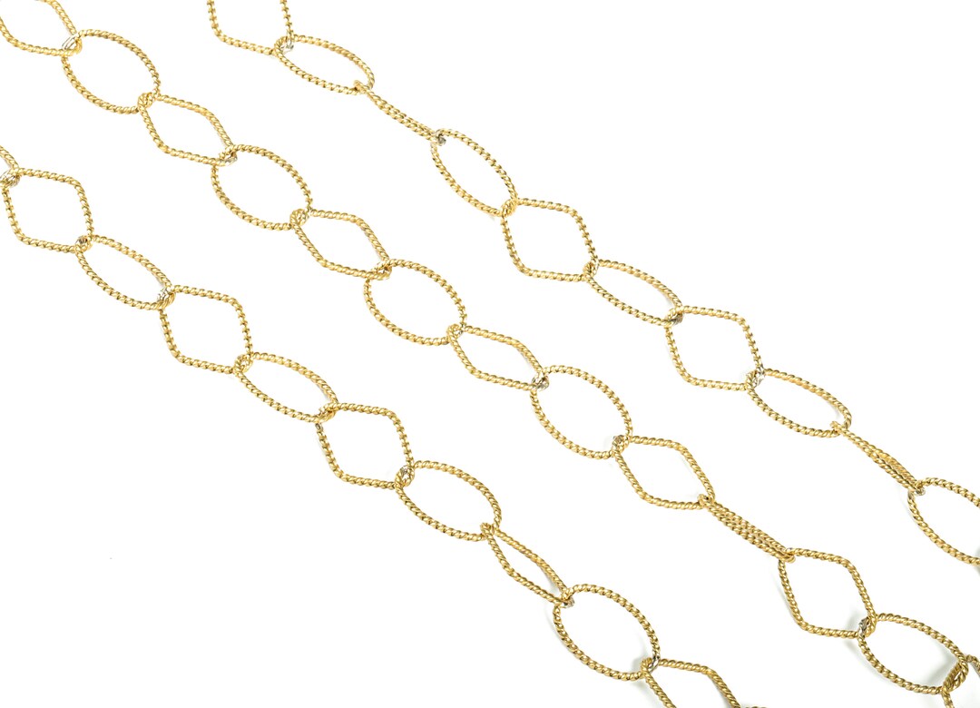 Raw Brass Textured Oval Cable Chain - Oval Link Cable Chain - Soldered ...