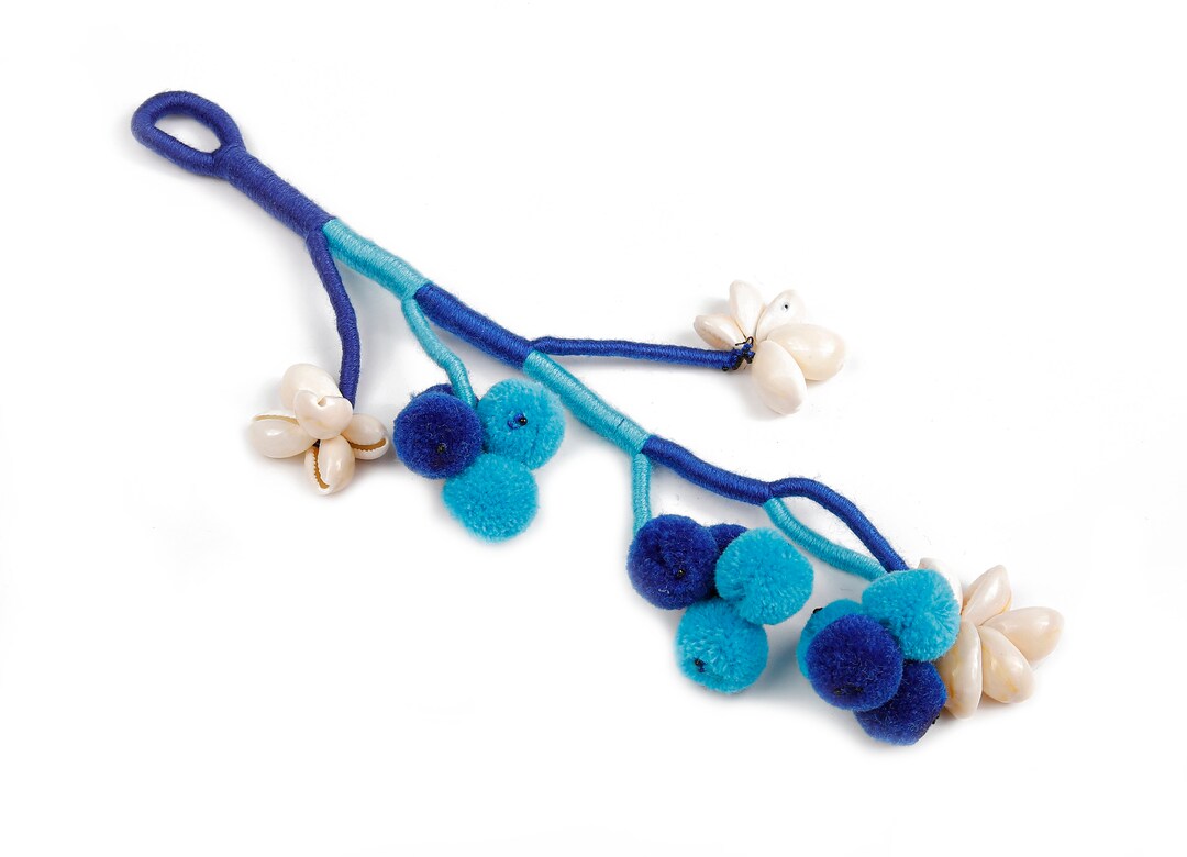 Large Luxe Branch Pom Pom Charms - Bag Purse Charms - Bag Purse Pendant ...