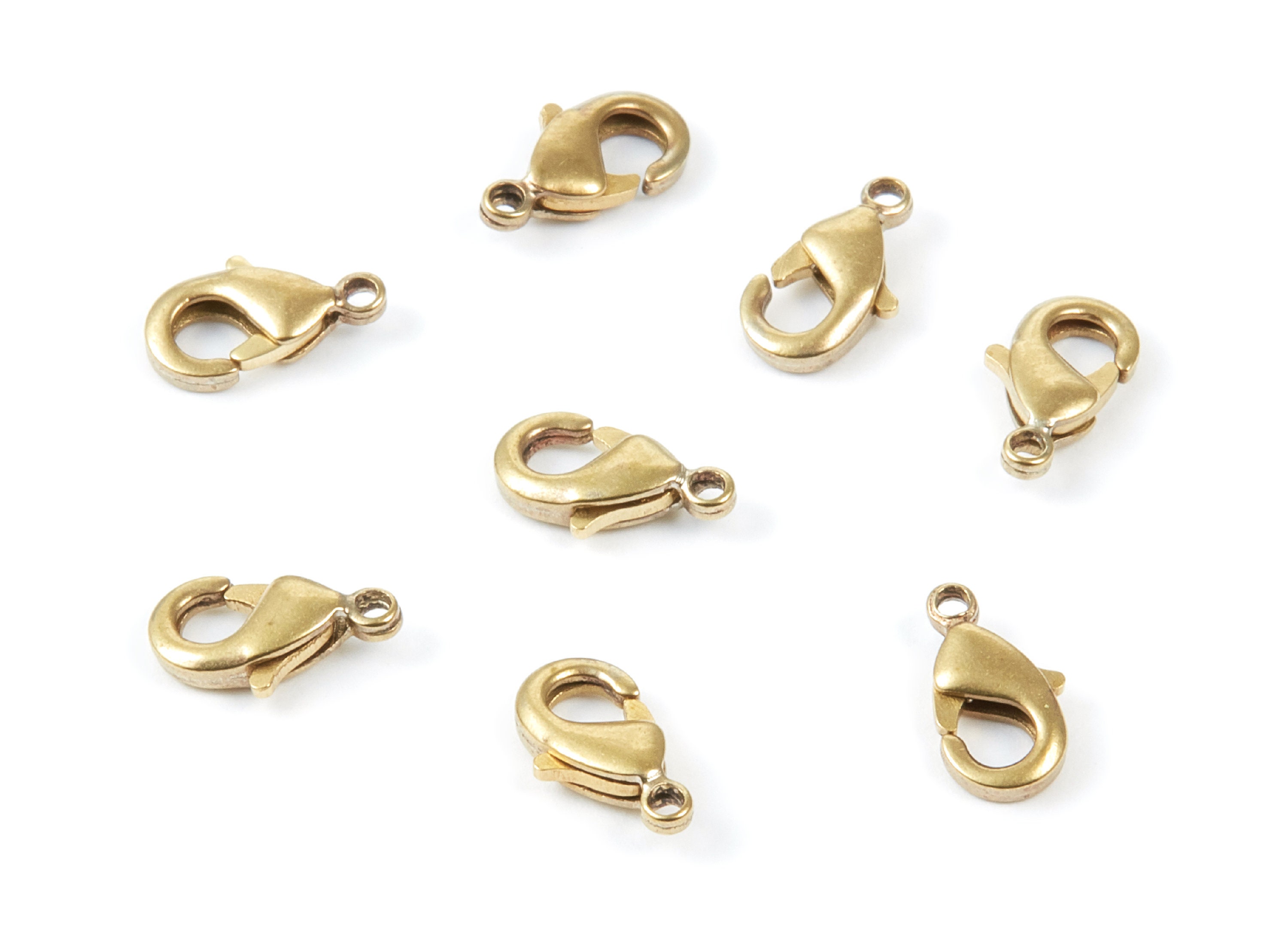 Brass Parrot Clasp - 901 Raw Brass Lobster Claw Clasps - Jewelry ...