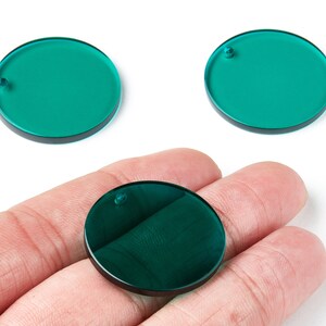 Acrylic Earring Charm - Round Acrylic Earrings - Round Pendant - 1 Hole ...