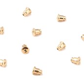 Brass Earring Stopper With Rubber Ear Nuts & Ear Wire Backs - Etsy