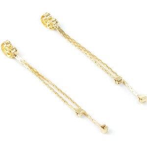 18K Real Gold Plated Earring Back Stopper - Brass Earring Stud Stopper ...