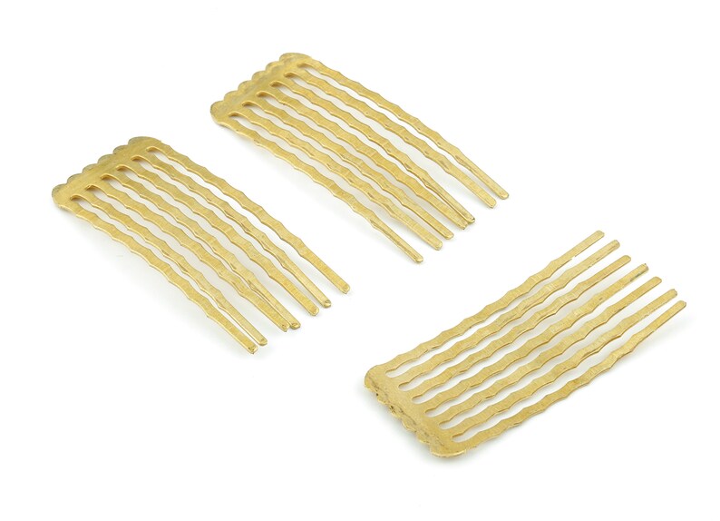 Brass Hair Comb Brass Wavy Comb Brass Hair Component | Etsy