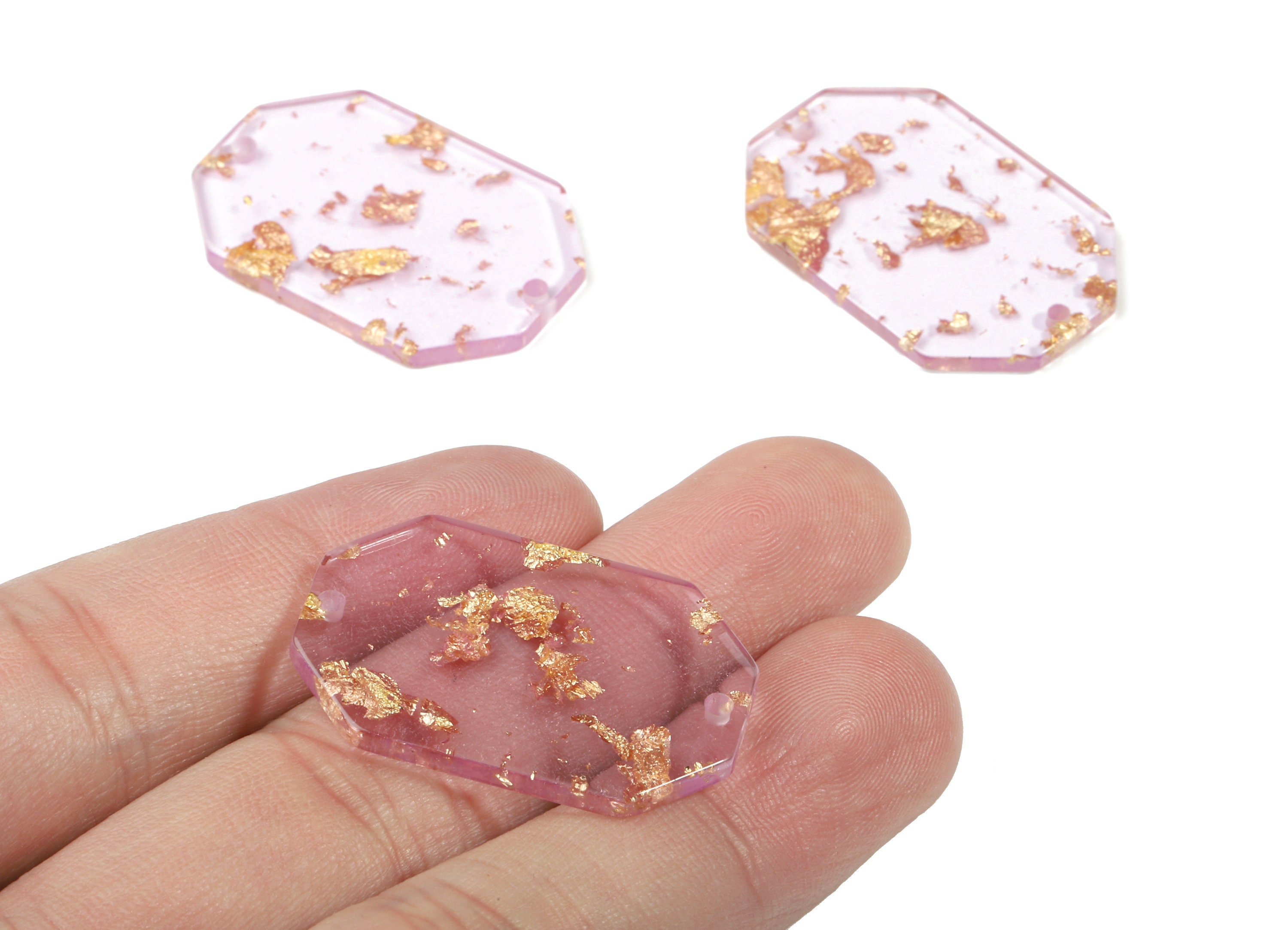 Acrylic Octagon Connector Octagon For Necklace Earring | Etsy