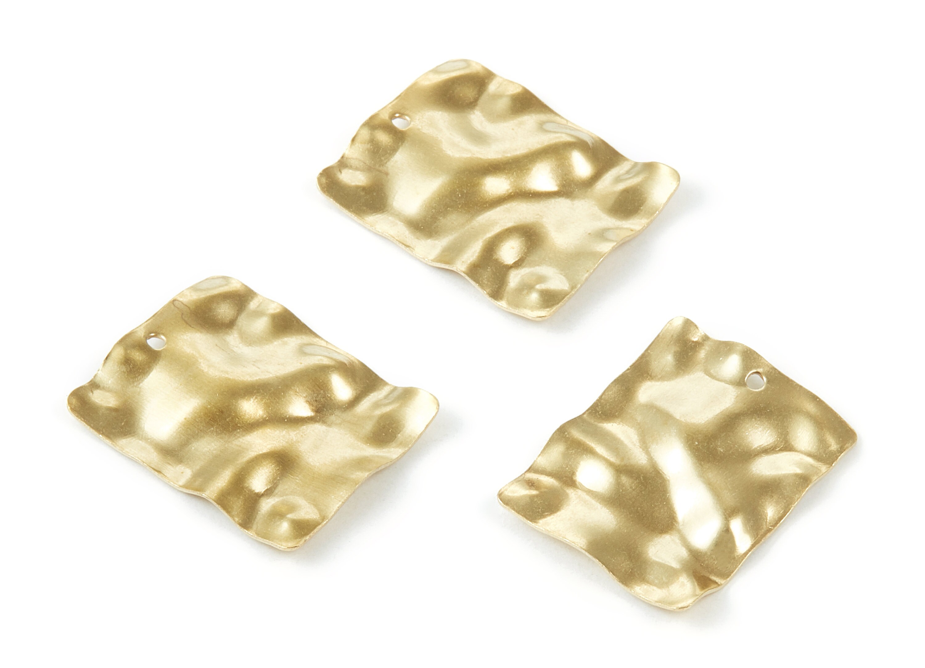 Brass Wavy Rectangle Charms Wavy Rectangle Raw Brass - Etsy