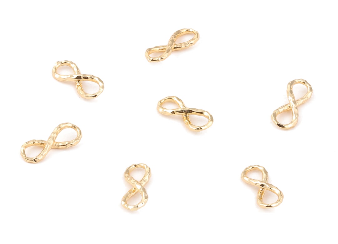 Brass Infinity Charms - Brass Infinity Earring Pendant - 18K Real Gold ...