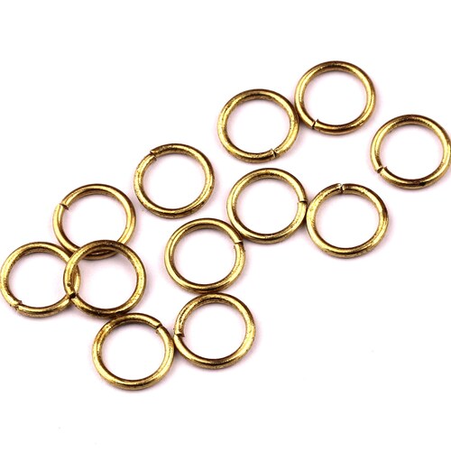 Brass Open Jump Rings 8x1mm Raw Brass Jump Rings - Etsy