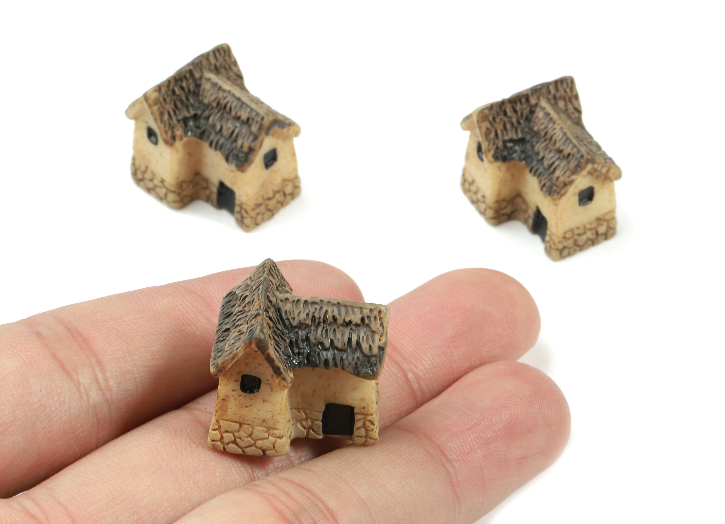 Mini House Terrarium Figurines Garden Decor Miniatures | Etsy