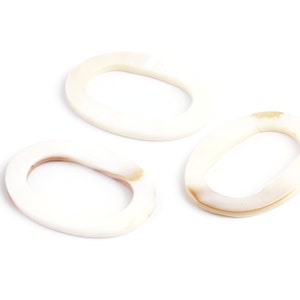 Mussel Shell Paillettes - Seashell Supply - Shell Earrings-ellipse ...