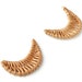 Handwoven Circle Rattan Charms Circle Rattan Earrings and Pendant ...