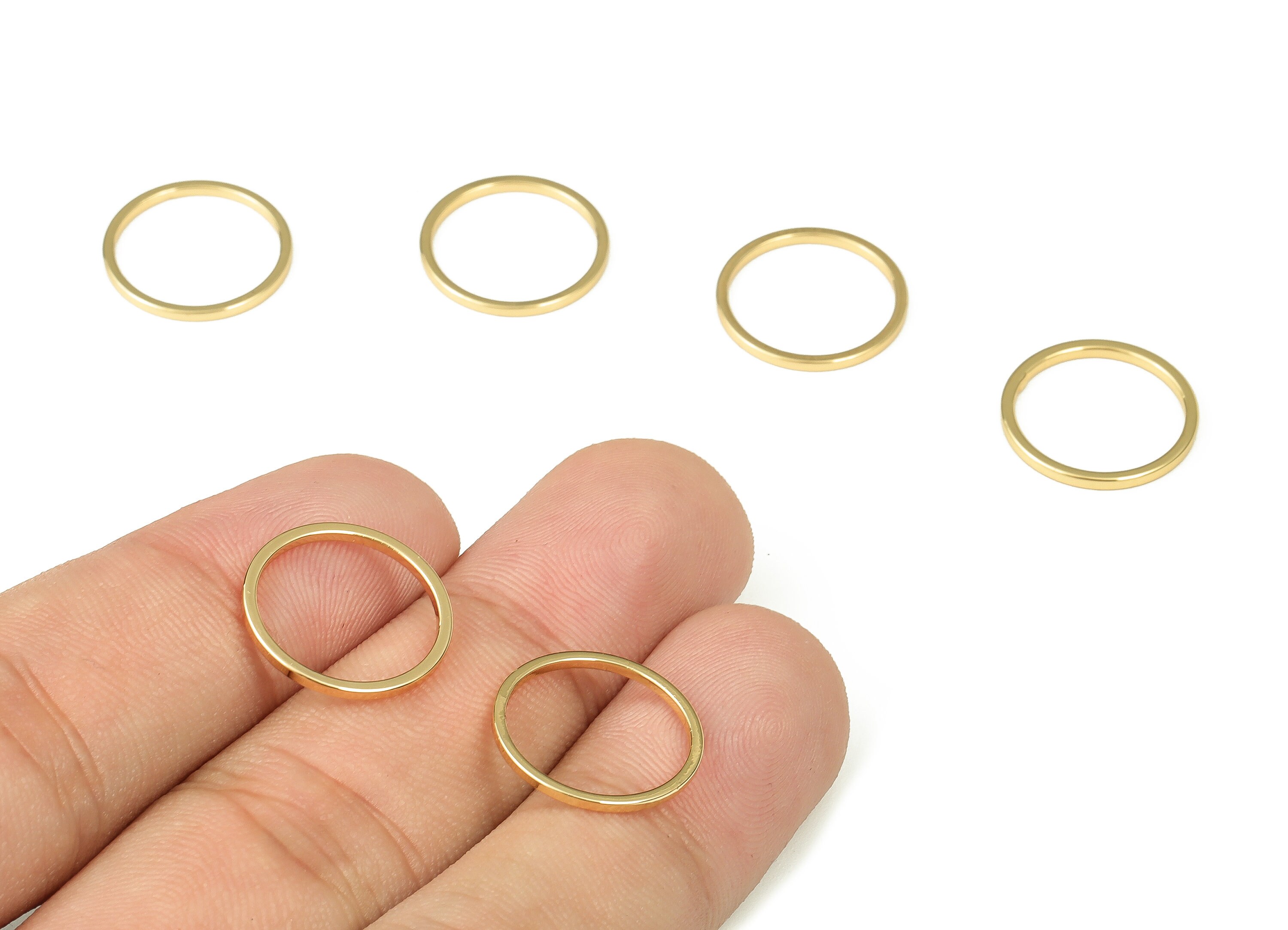 Brass Round Connector Gold Round Links Brass Circle - Etsy