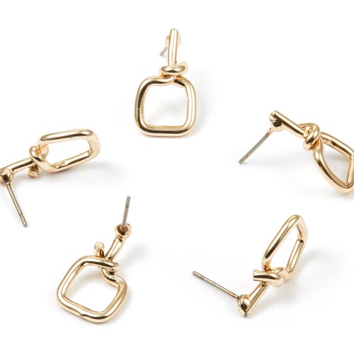 Alloy Square Earring Stud Zinc Alloy Square Earring Post - Etsy