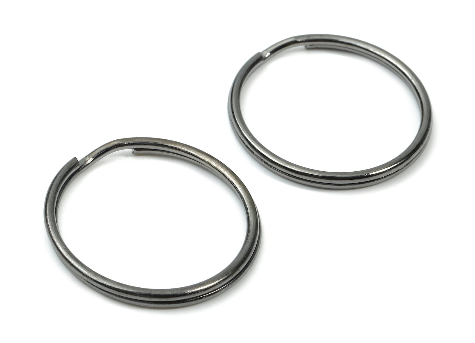 Gunmetal Metal Key Rings Split Rings Circle Key Rings - Etsy