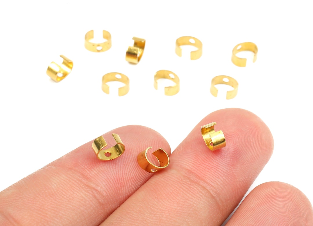 Brass Bead Connectors - Brass Copper Cap - Geometric Connectors - Brass ...