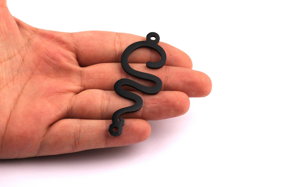 Aluminum Charms Curled Shaped Pendant Anodized Aluminium - Etsy