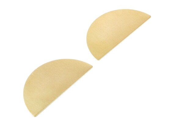 Brass Half Round Blank Big Half Round Shaped Raw Brass Half - Etsy