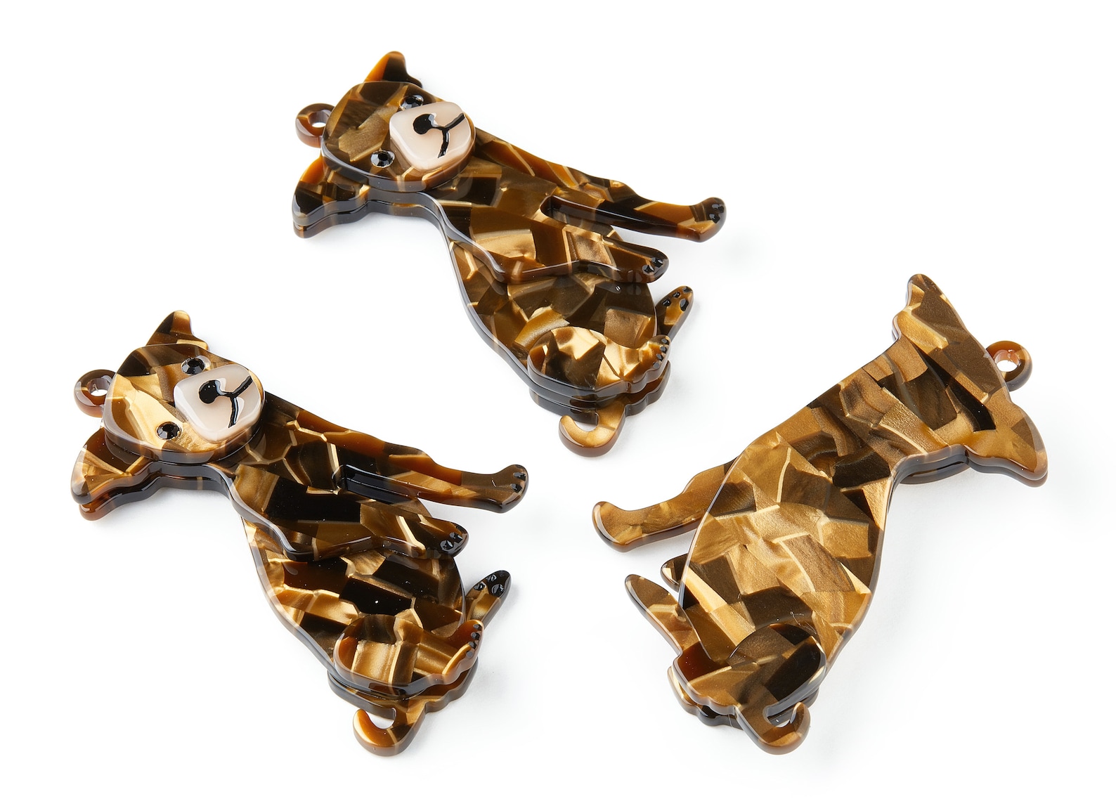 Acrylic Celluloid Acetate Charm Dog Shaped Keychain Pendant - Etsy