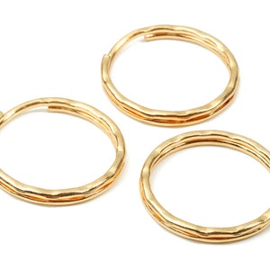 KC Gold Tone Metal Key Rings - Split Rings - Circle Key Rings ...