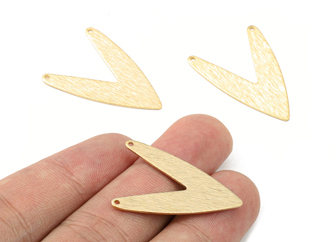 Brass Texture Arrow Connectors - Raw Brass Arrow Pendant and Necklace ...