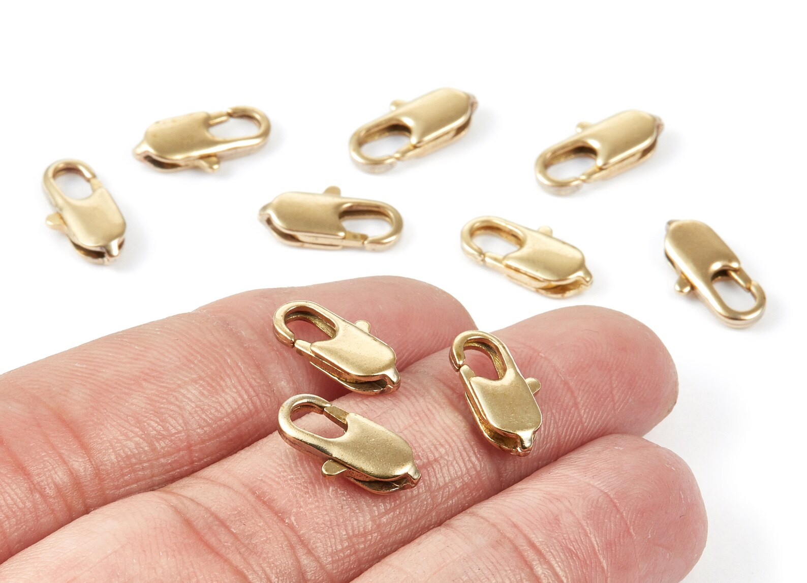 Brass Parrot Clasp - 803 Raw Brass Lobster Claw Clasps - Jewelry ...