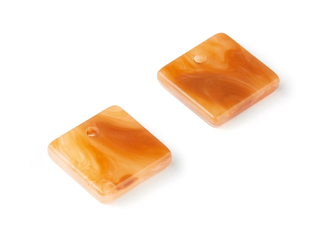 Acetate Square Earring Charms - Acrylic Square Pendant - Earring ...