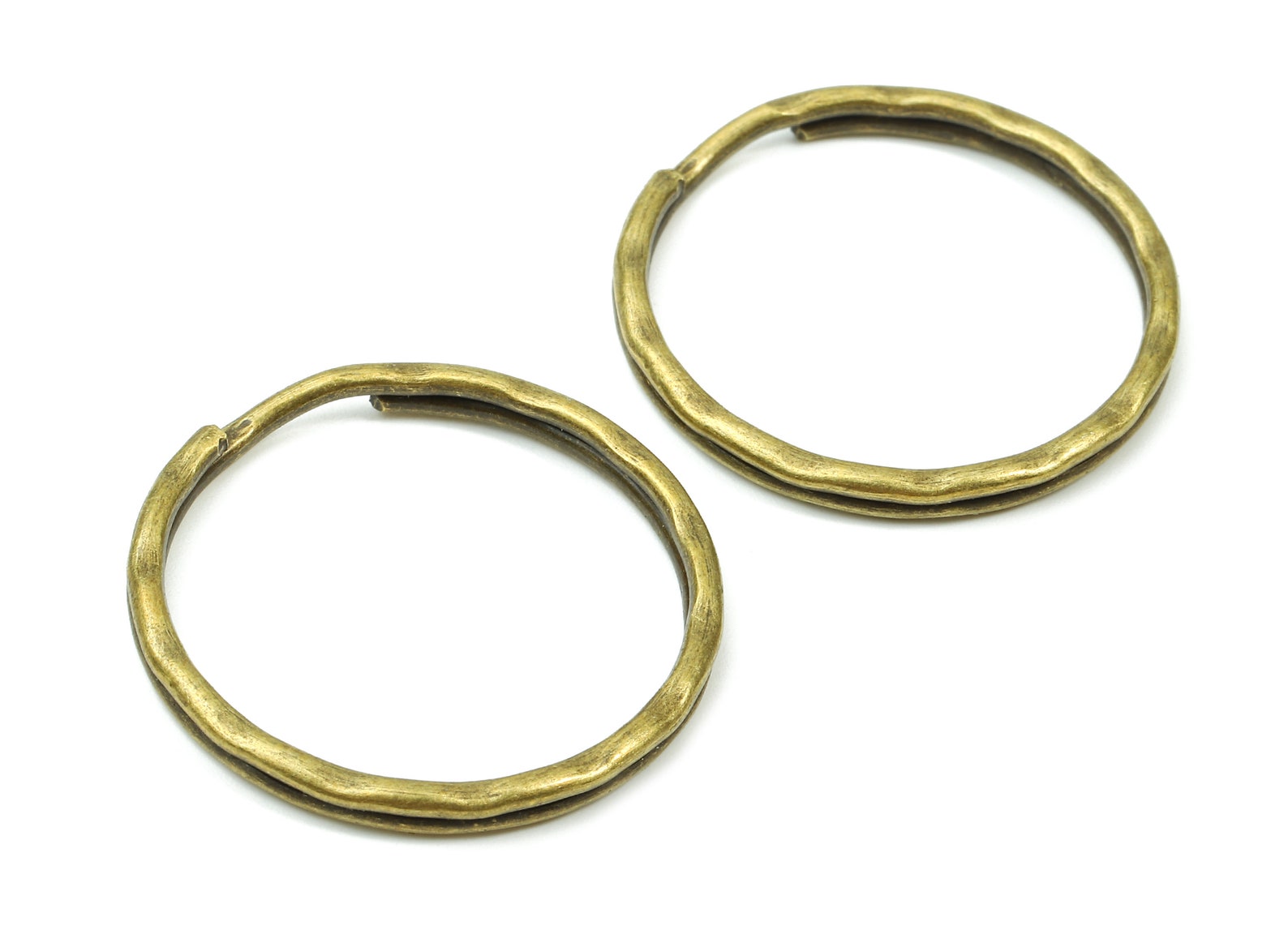 Antique Bronze Metal Key Rings Split Rings Circle Key - Etsy