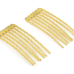 Brass Hair Comb - Brass Wavy Comb - Brass Hair Component - Brass Hair ...