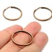 Antique Copper Metal Key Rings Split Rings Circle Key Rings Keychain ...
