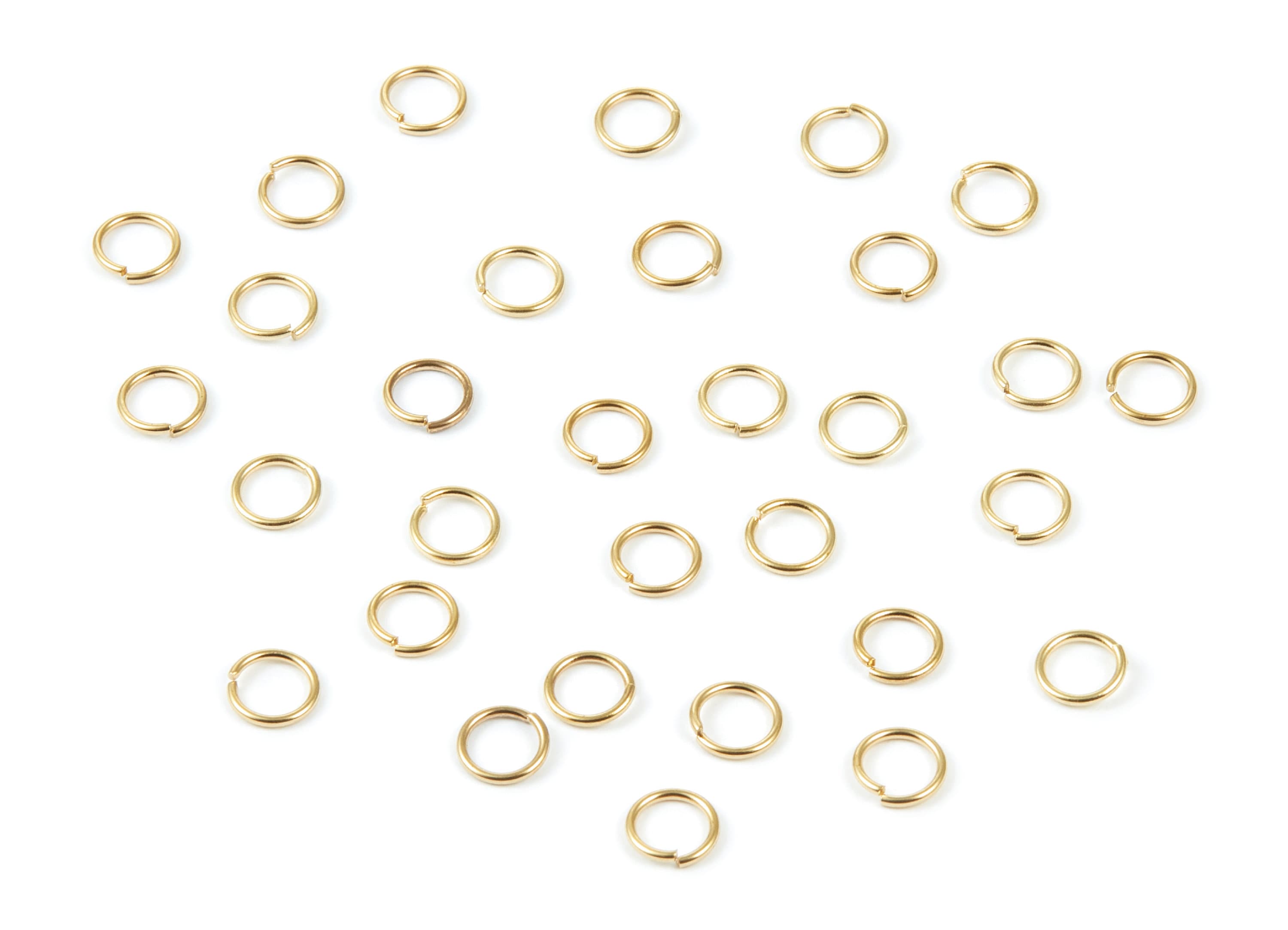 Brass Closed Jump Rings Raw Brass Circle Closed Jump Ring - Etsy