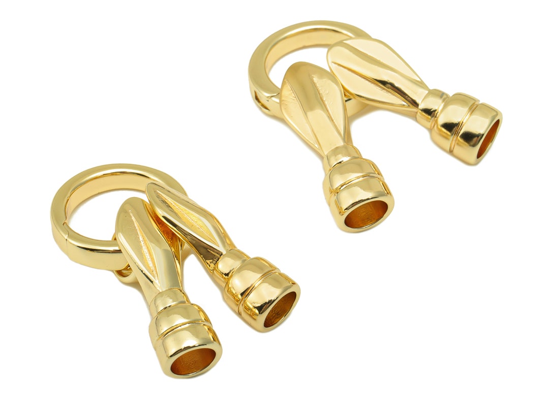 Brass Round Carabiner - Brass Round Hoop Clasp - for Necklaces and ...