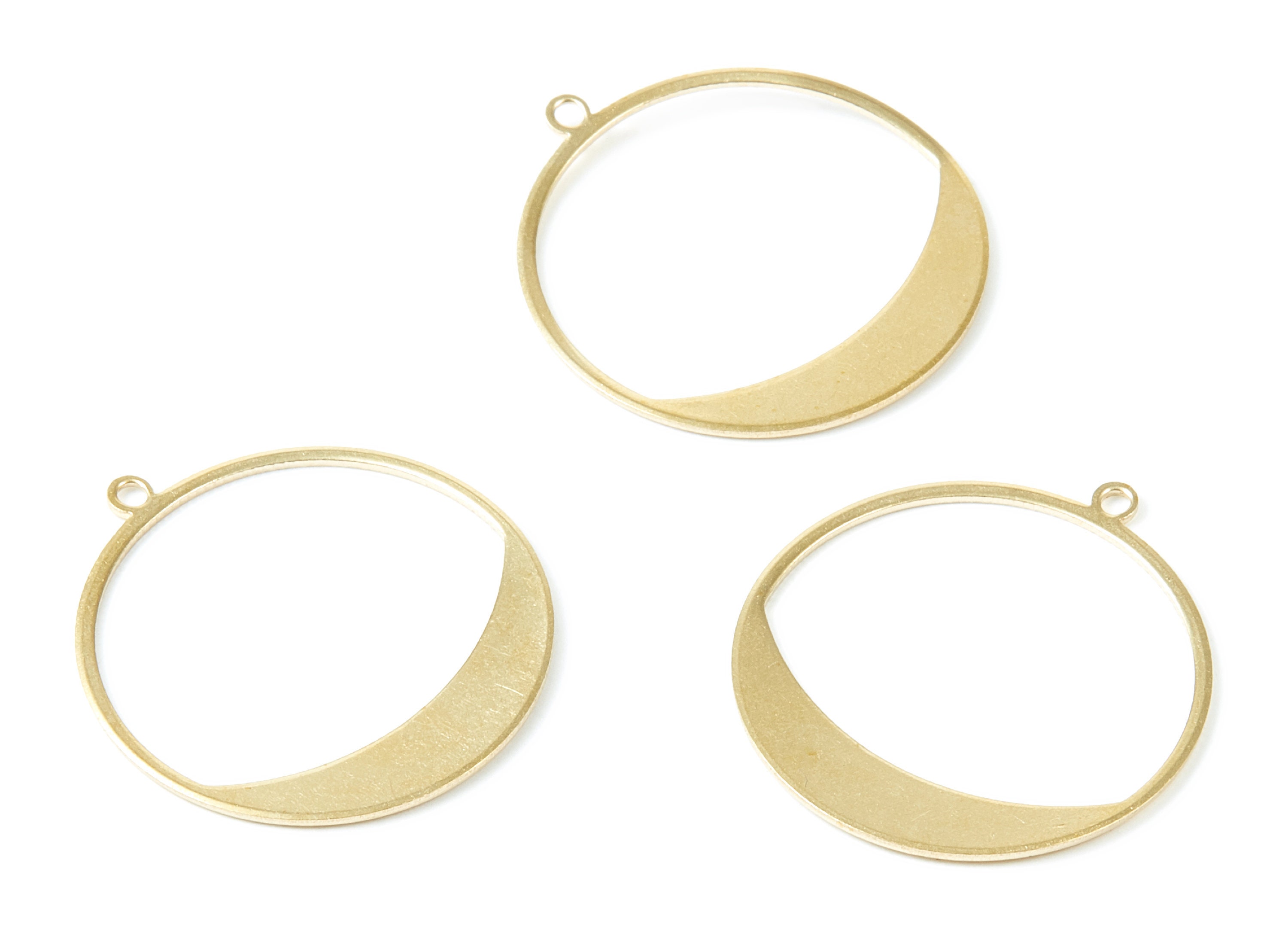 Brass Circle Charms Circle Shape Raw Brass Pendant Earring - Etsy