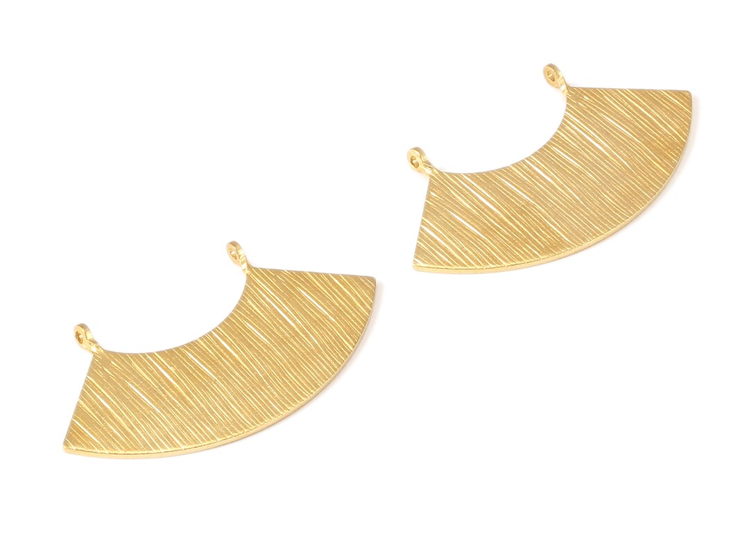 Brass Geometric Connectors - Raw Brass Geometric Connectors - Earring ...