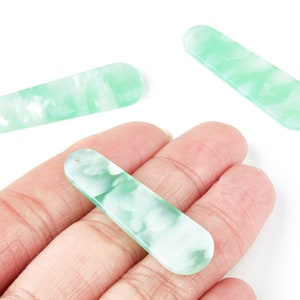 Acetate Acrylic Earring Charms - Tortoise Shell Earrings - Rod Shaped ...