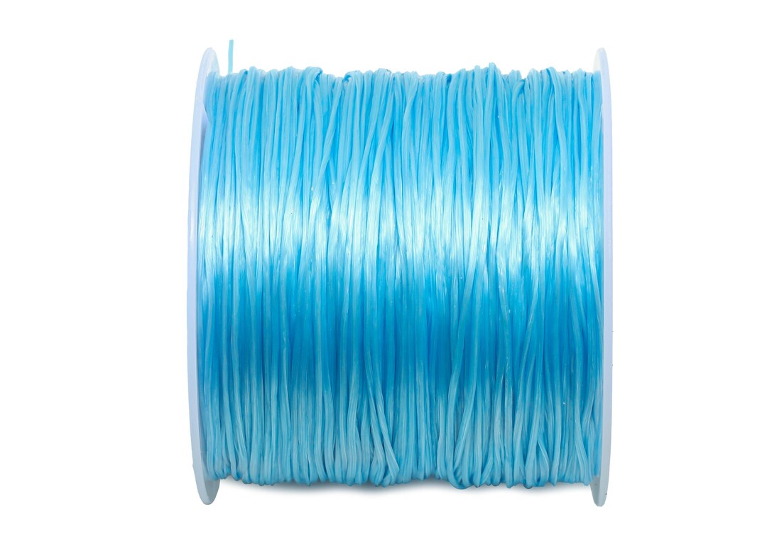 0.8mm Elastic Thread - Elastic Cord for Crafts 30m/roll - Blue Beading ...