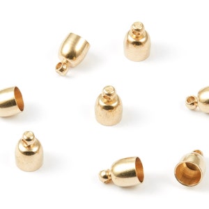 Brass Tassel End Caps - Raw Brass Barrel End - 7*10 - Cord End Caps ...
