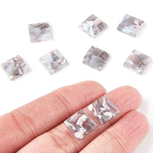 Acrylic Square Earring Charms - Acrylic Square Pendant - Earring ...