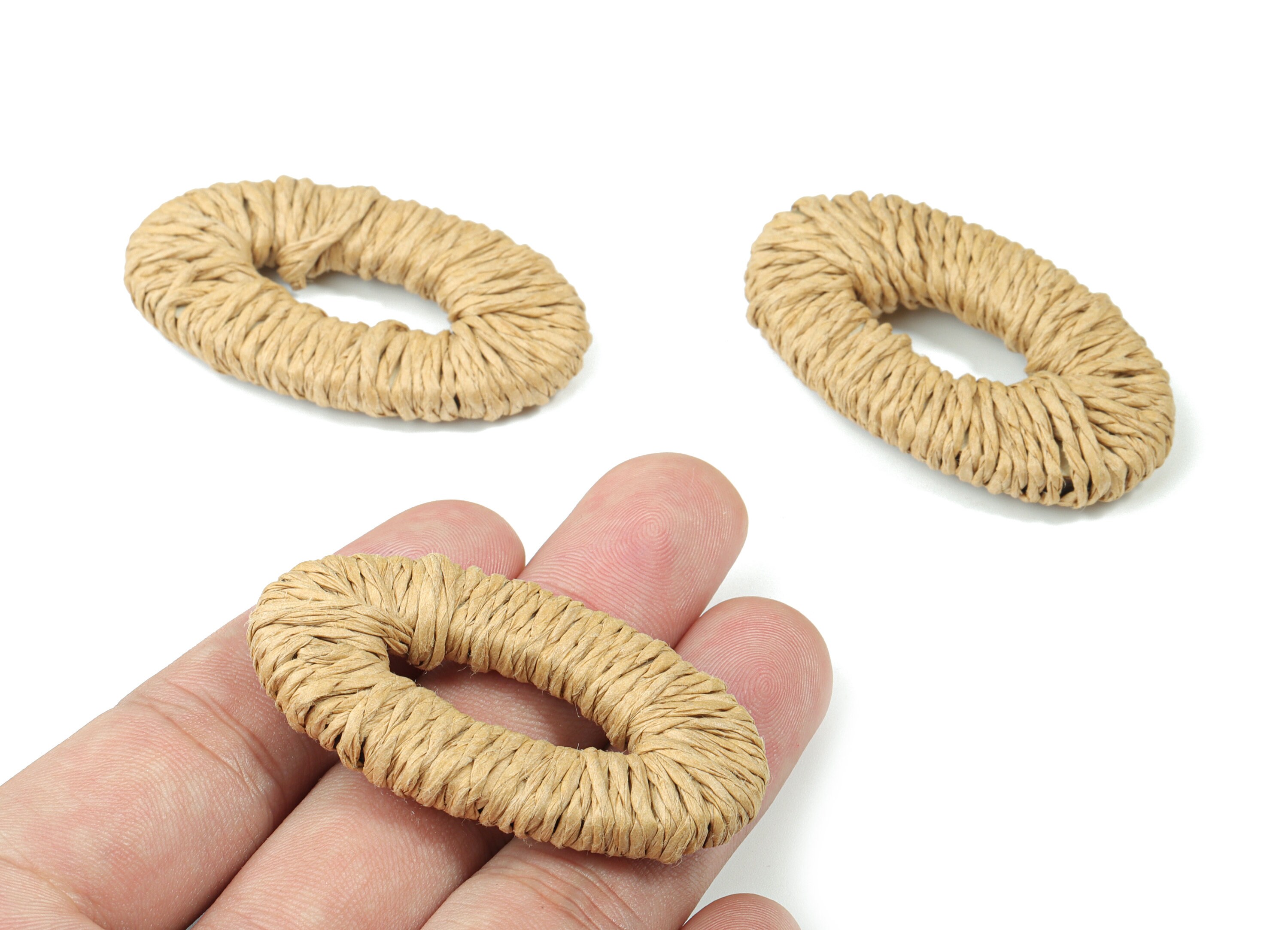 Handwoven Rattan Rope Earrings - Marquise Rattan Earrings Charms ...