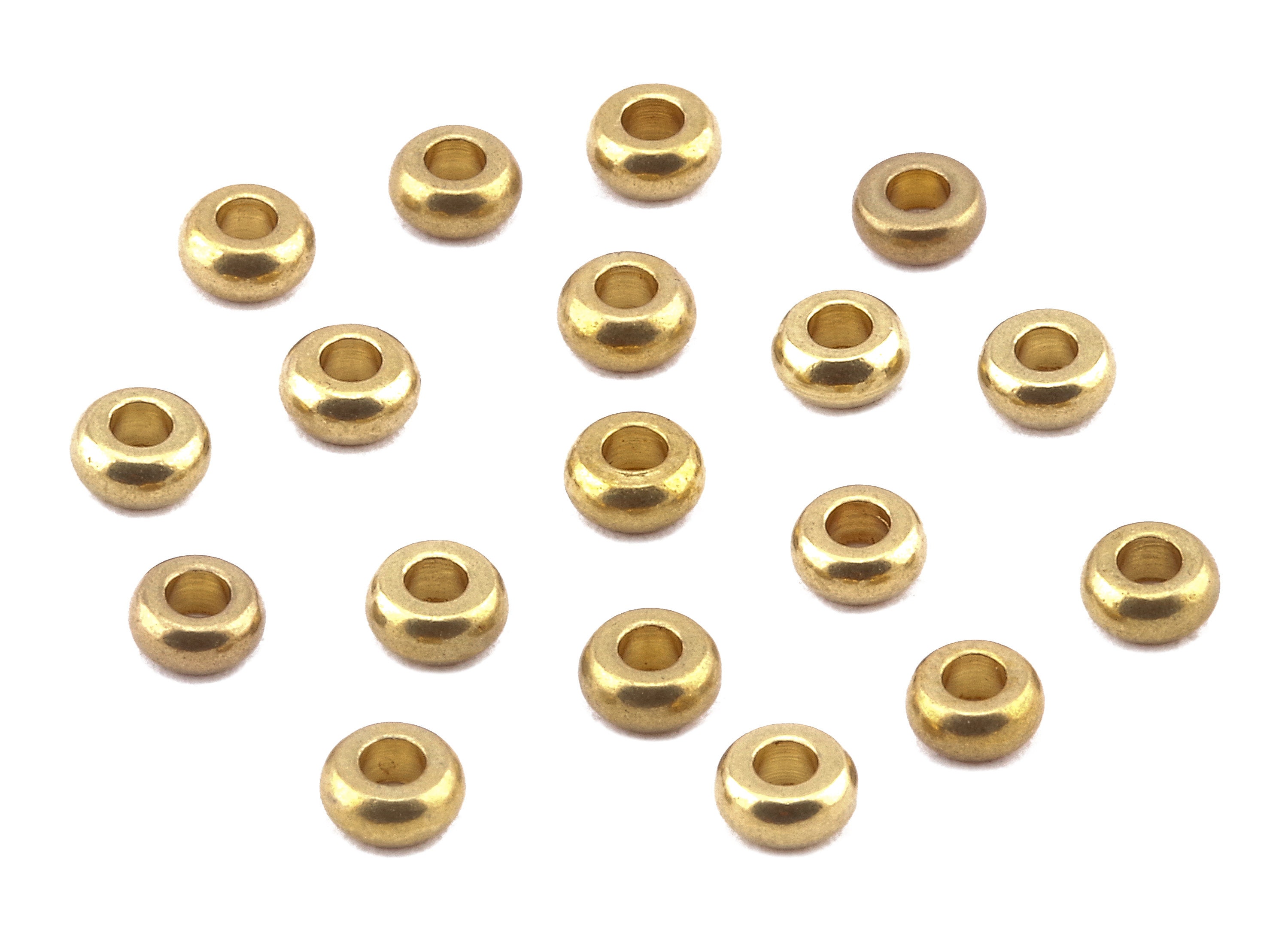 Brass Round Beads Raw Brass Circle Beads Earring Findings - Etsy Australia