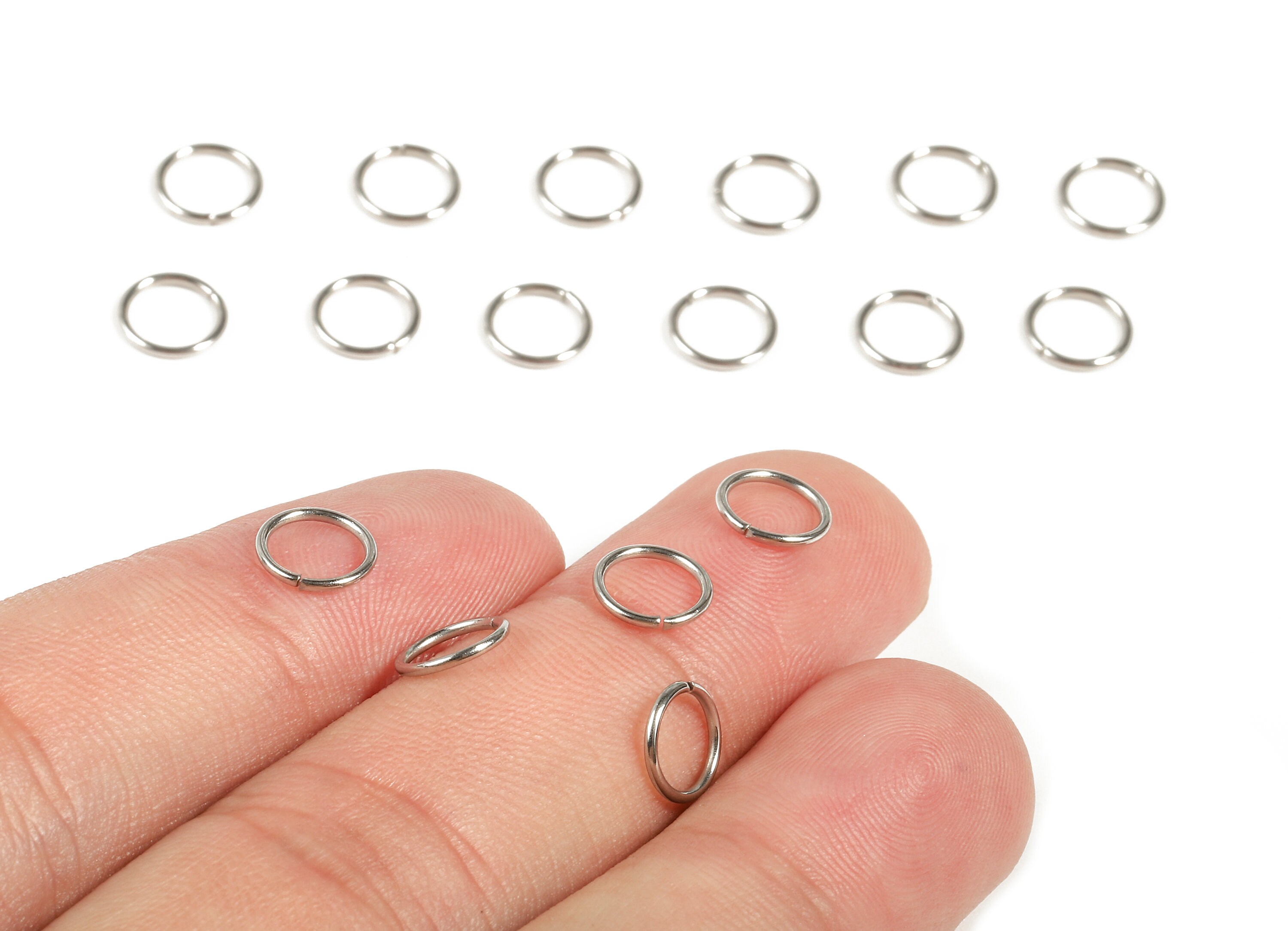 Stainless Steel 0.8x7 Jump Rings Stainless Steel Open Jump - Etsy