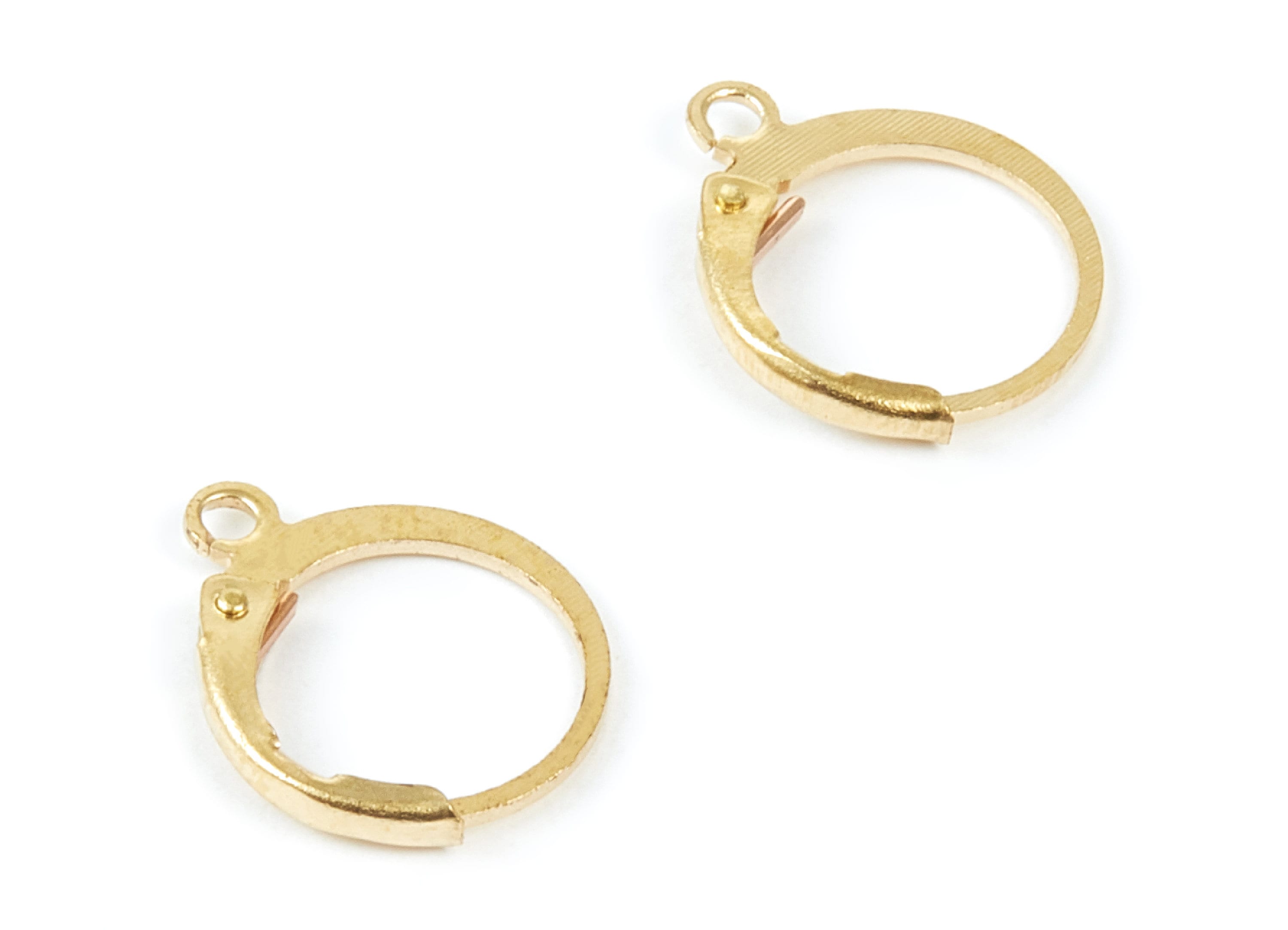 Brass Leverback Earring Clasp Raw Brass Plain Leverback - Etsy