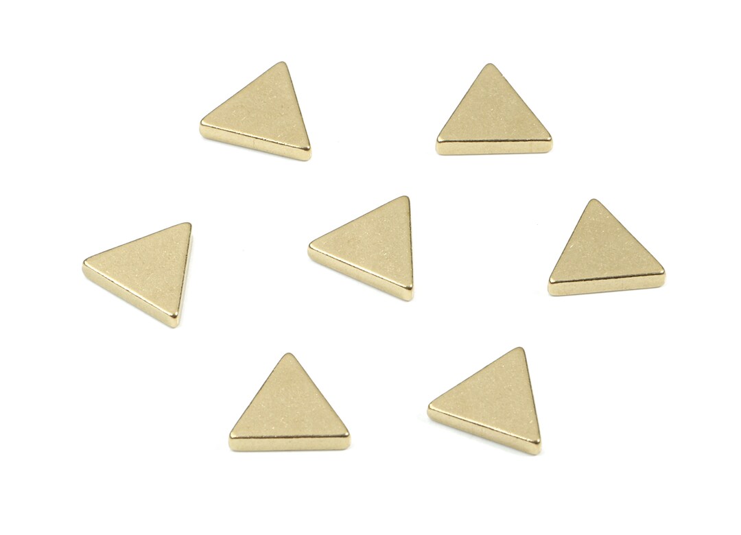 Brass Triangle Blank - Raw Brass Triangle Blank - Brass Triangle Tag ...