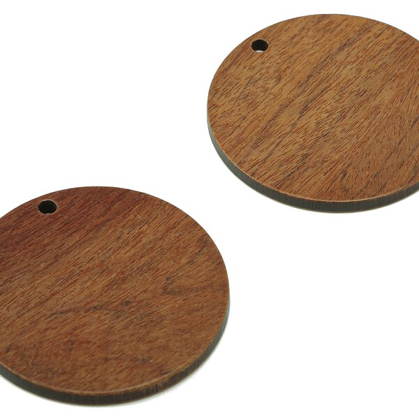 Round Wood Pendant - Etsy