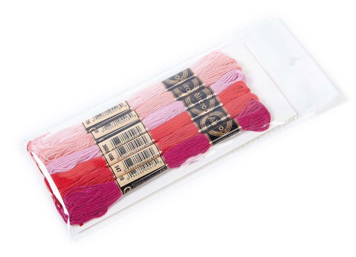 Embroidery Floss Set - 6 Skeins of 8 Meters - Embroidery Thread - Cross ...