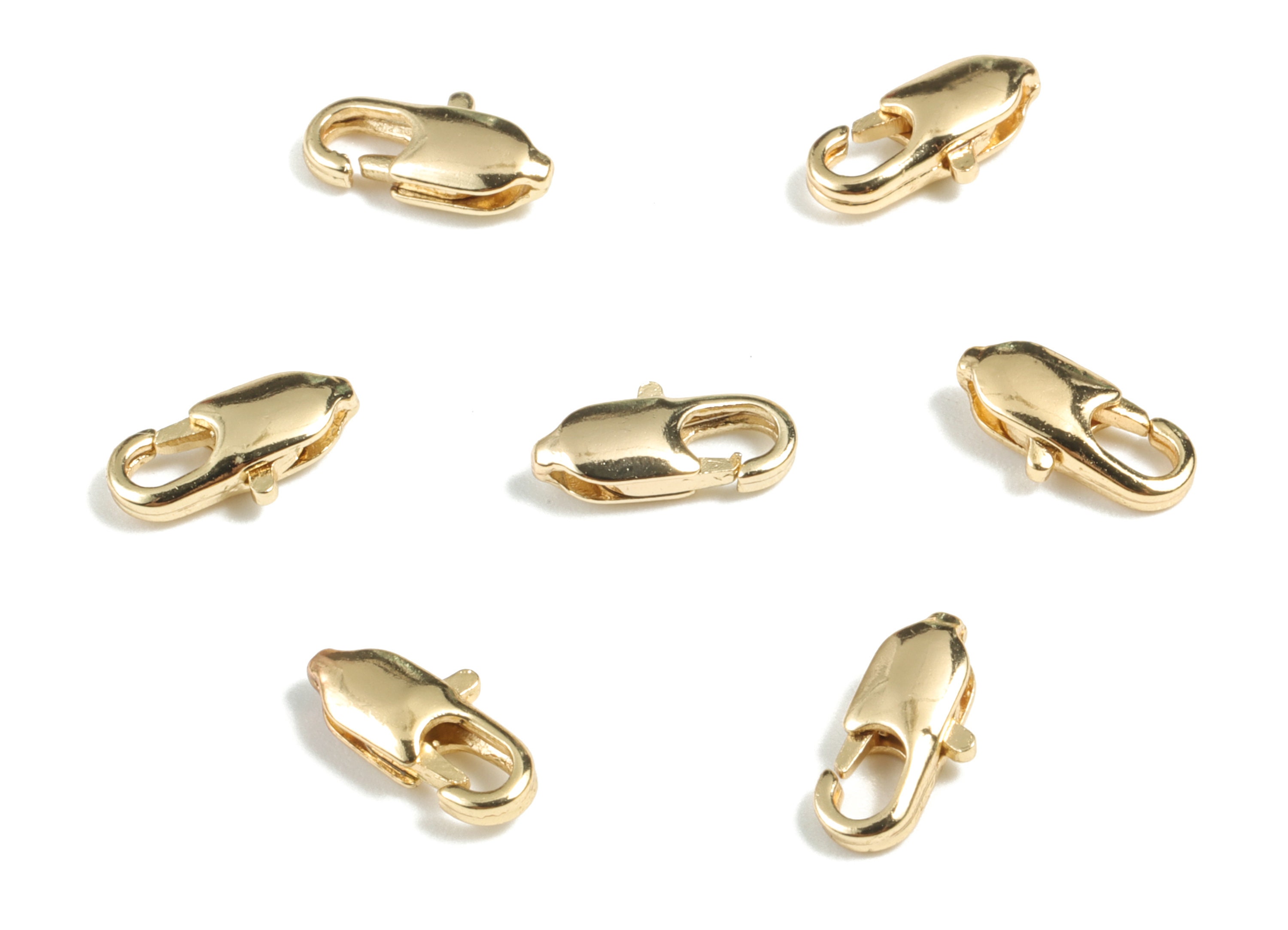 Gold Parrot Clasp - 18K Real Gold Plated Brass - 803 Lobster Claw ...