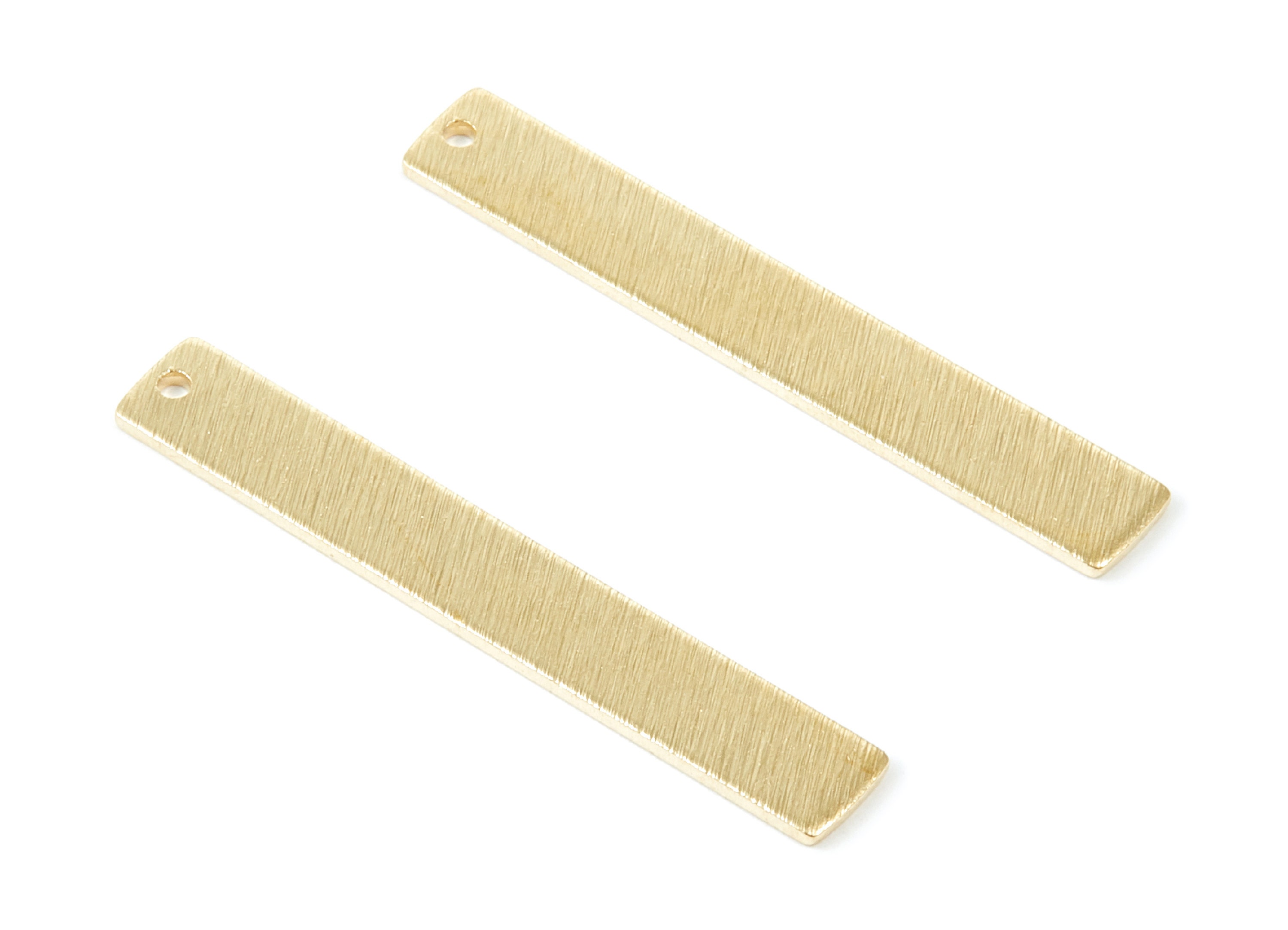 Brass Strip Shaped Charms Raw Brass Textured Strip Shaped | Etsy