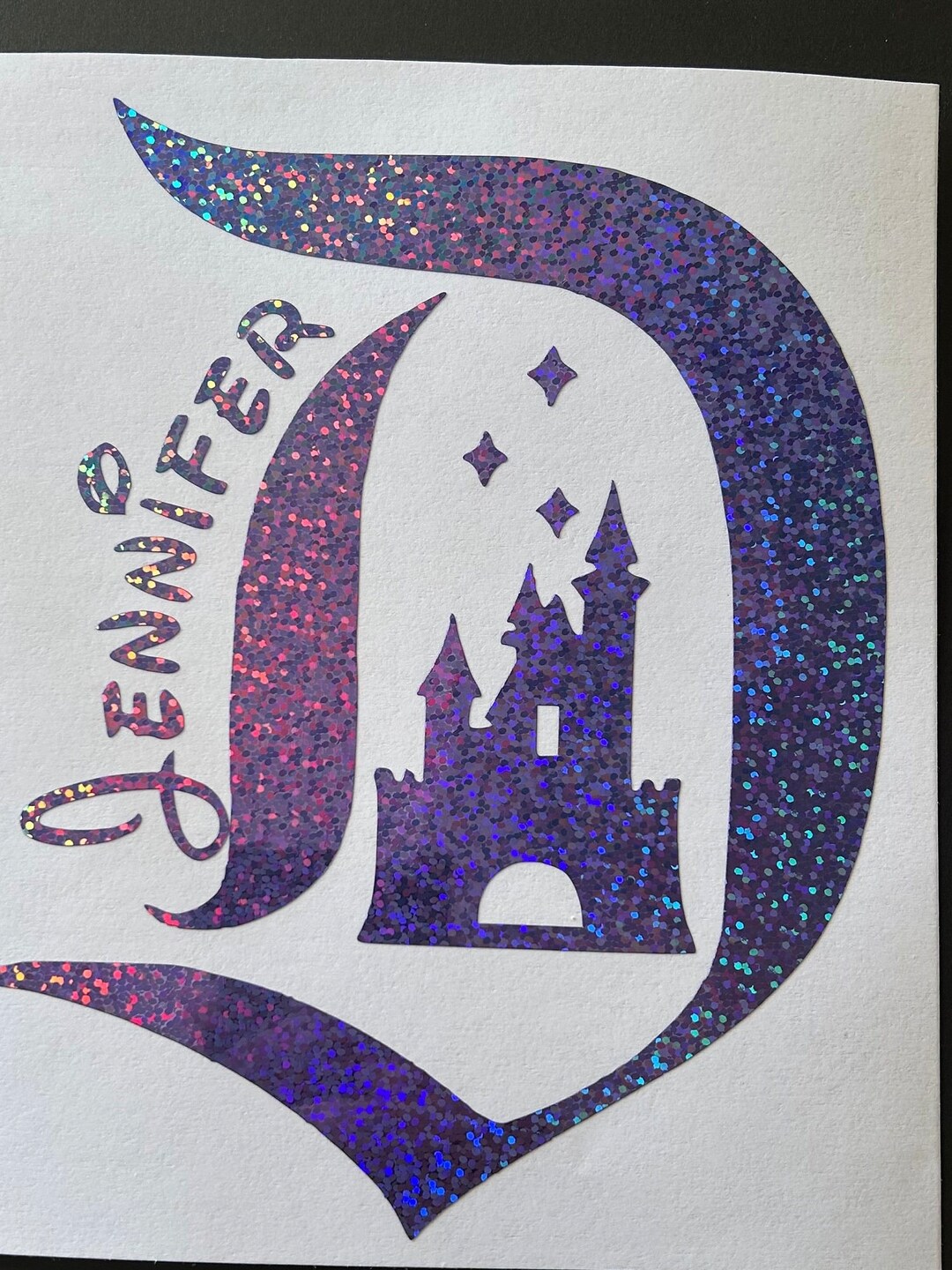 Custom Disney D Decals Custom Names Decal Car Decals Laptop Decal ...