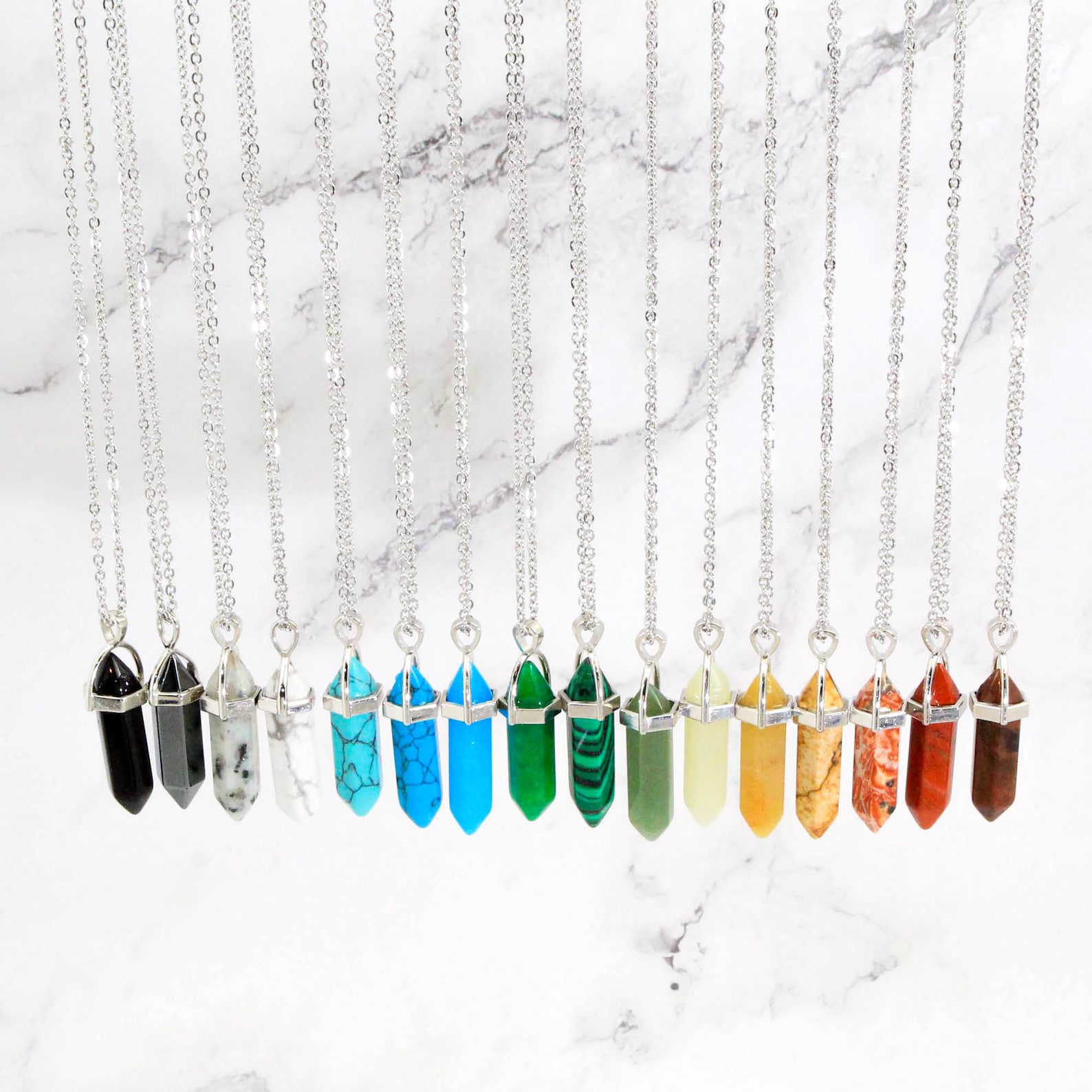 Pendant Necklace Crystal Pendant Healing Stone Chakra - Etsy Australia