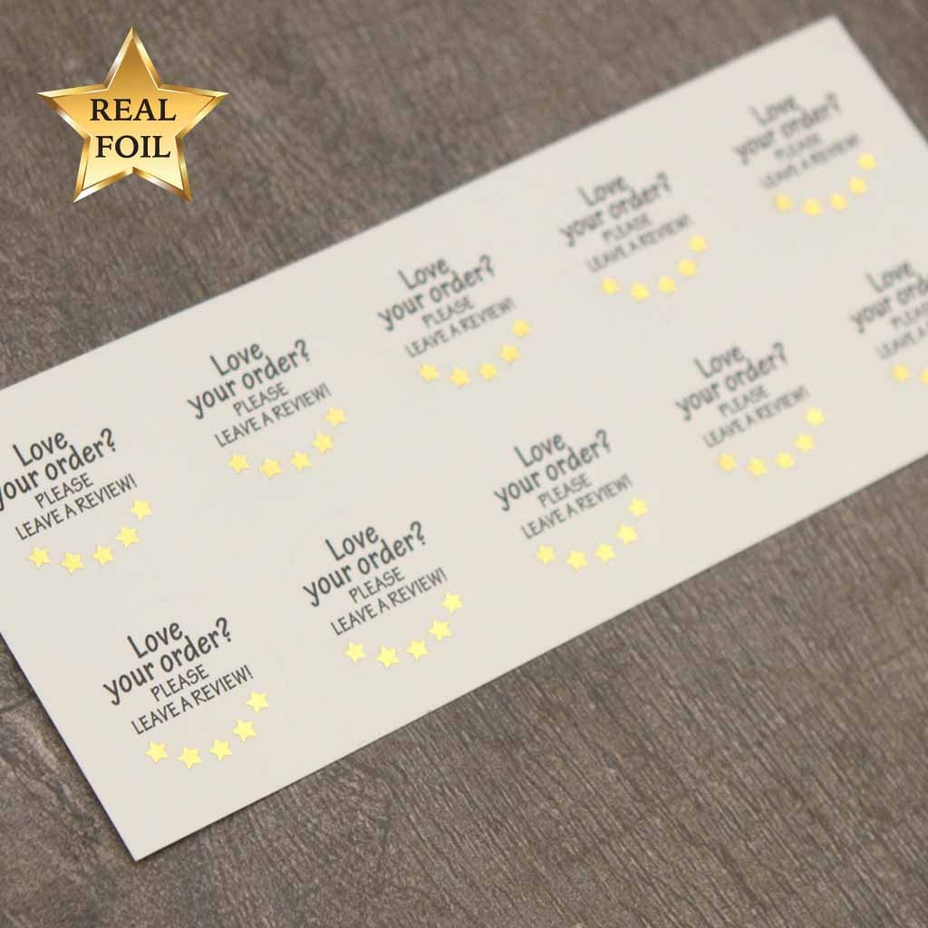 5 Star Review Sticker Design / Etsy Review Feedback Sticker | Etsy